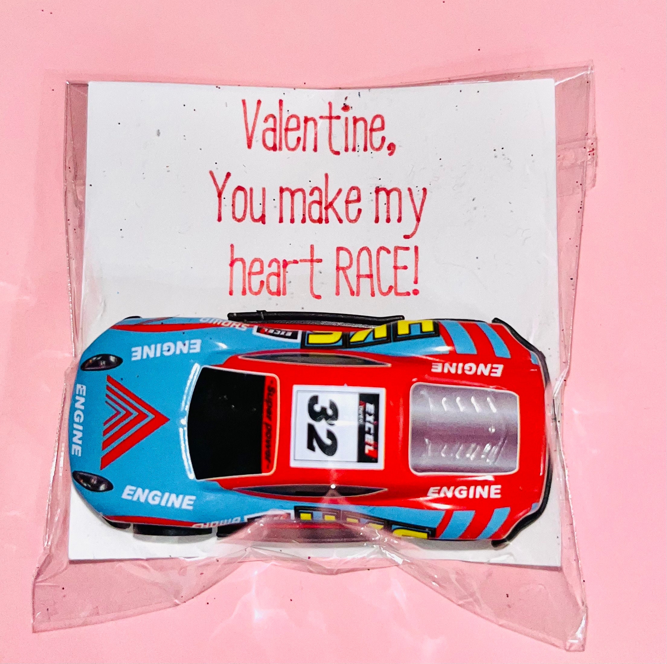 Car Valentines, Class Valentines, Pull Back Car Valentines, Toy Car ...