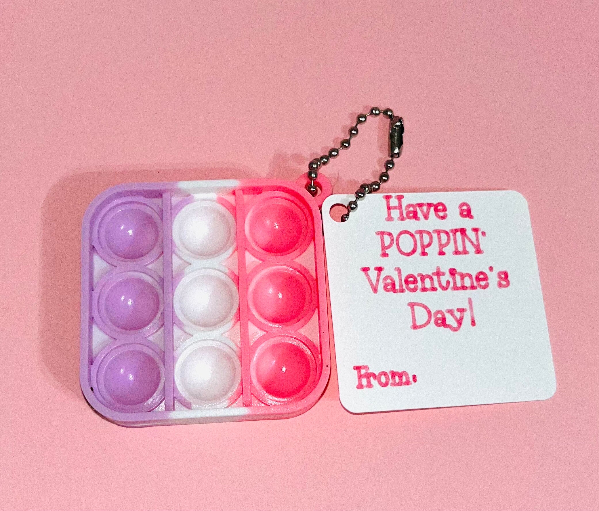 Valentine Pop It - Valentine Favors - Kid Valentine Card - Class ...