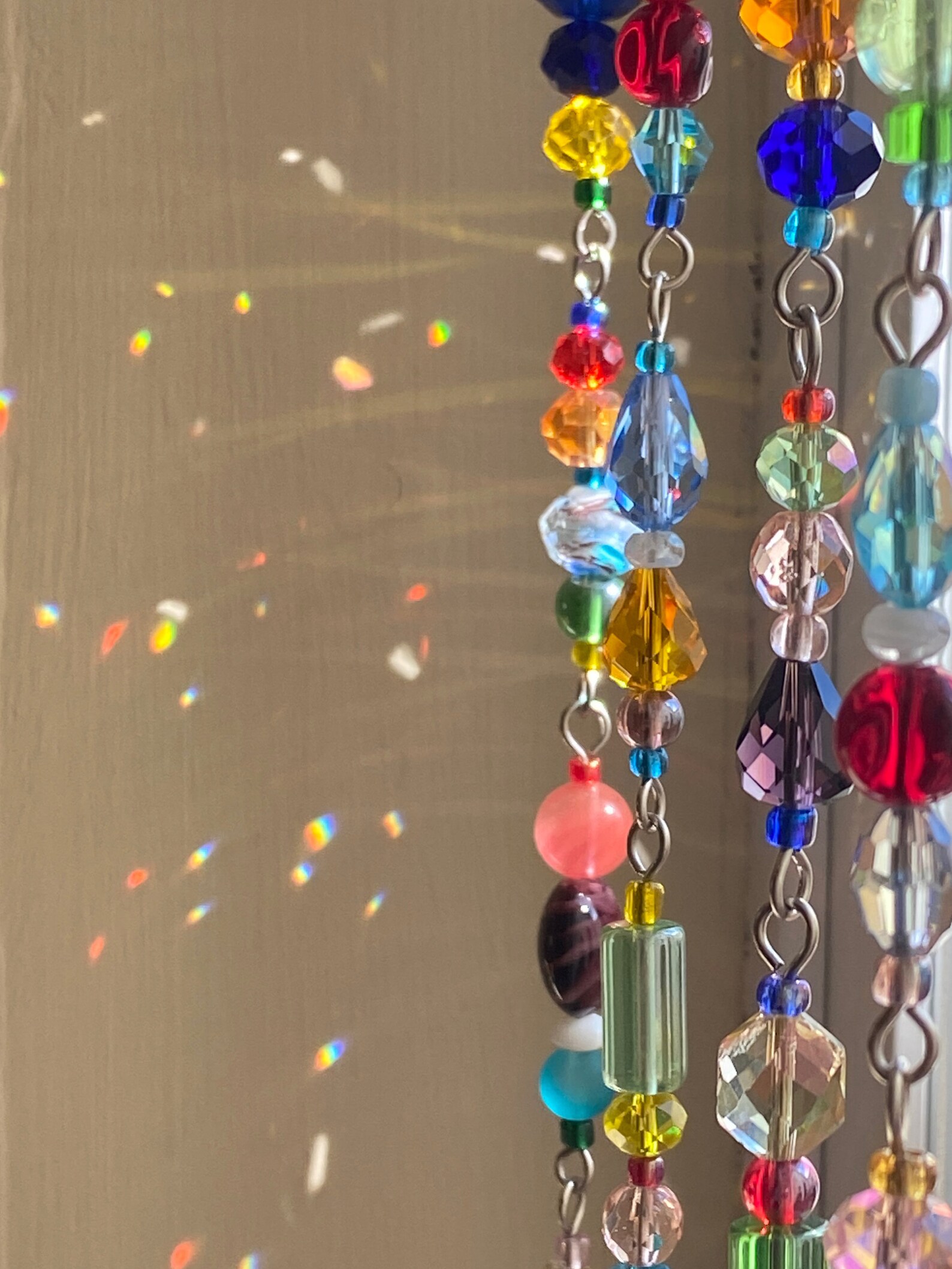 24 Inch or 30 Inch Long Single Strand Sun Catcher With Choice of 38 Mm ...