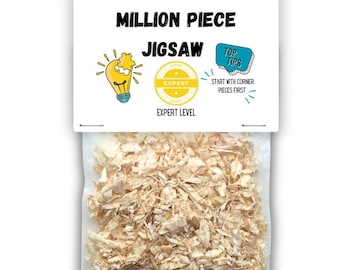 Jigsaw Puzzle One Million Piece Expert Level Fun Novelty Joke Gift ...