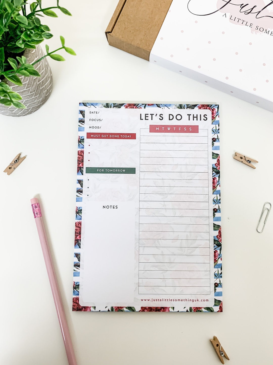 Permet de faire cela A5 Memo Pad Daily Memo Pad Motivational - Etsy France