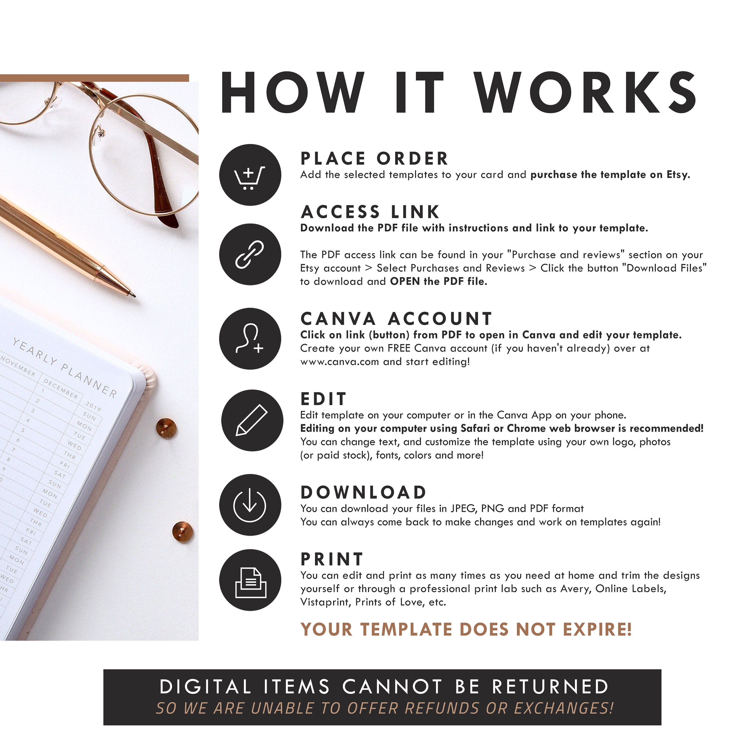 Editable Canva Label Template DIY Sticker Label Design - Etsy