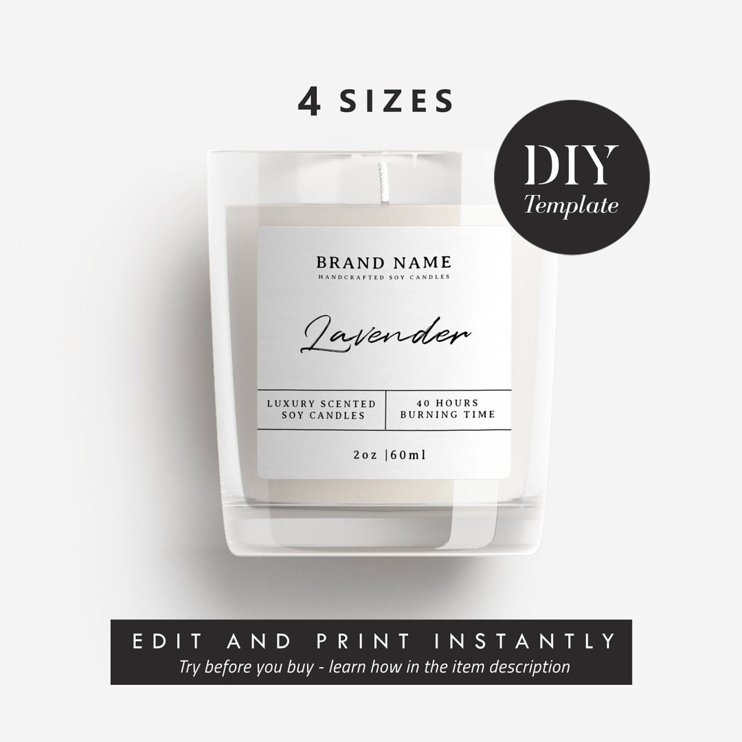 Editable Label Template | 3x3, 2x2, 3x2, 2x3 Product Labels | DIY ...