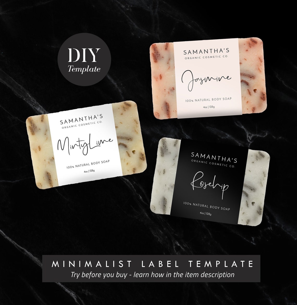 DIY Soap Label Template Editable Soap Label Soap Label | Etsy