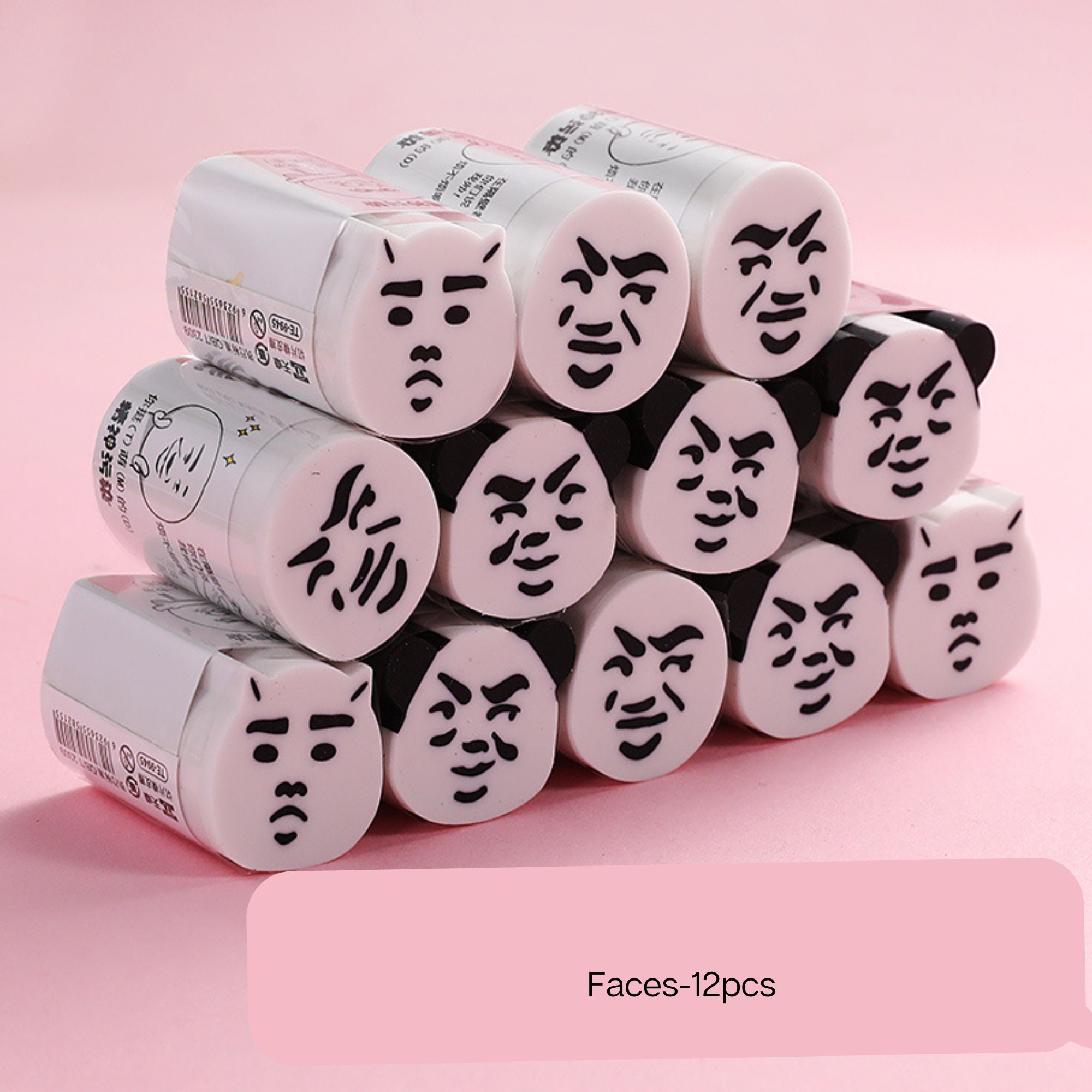 Kids Cute Eraser Set of 12jelly Pencil Rubber Eraserschool - Etsy Singapore