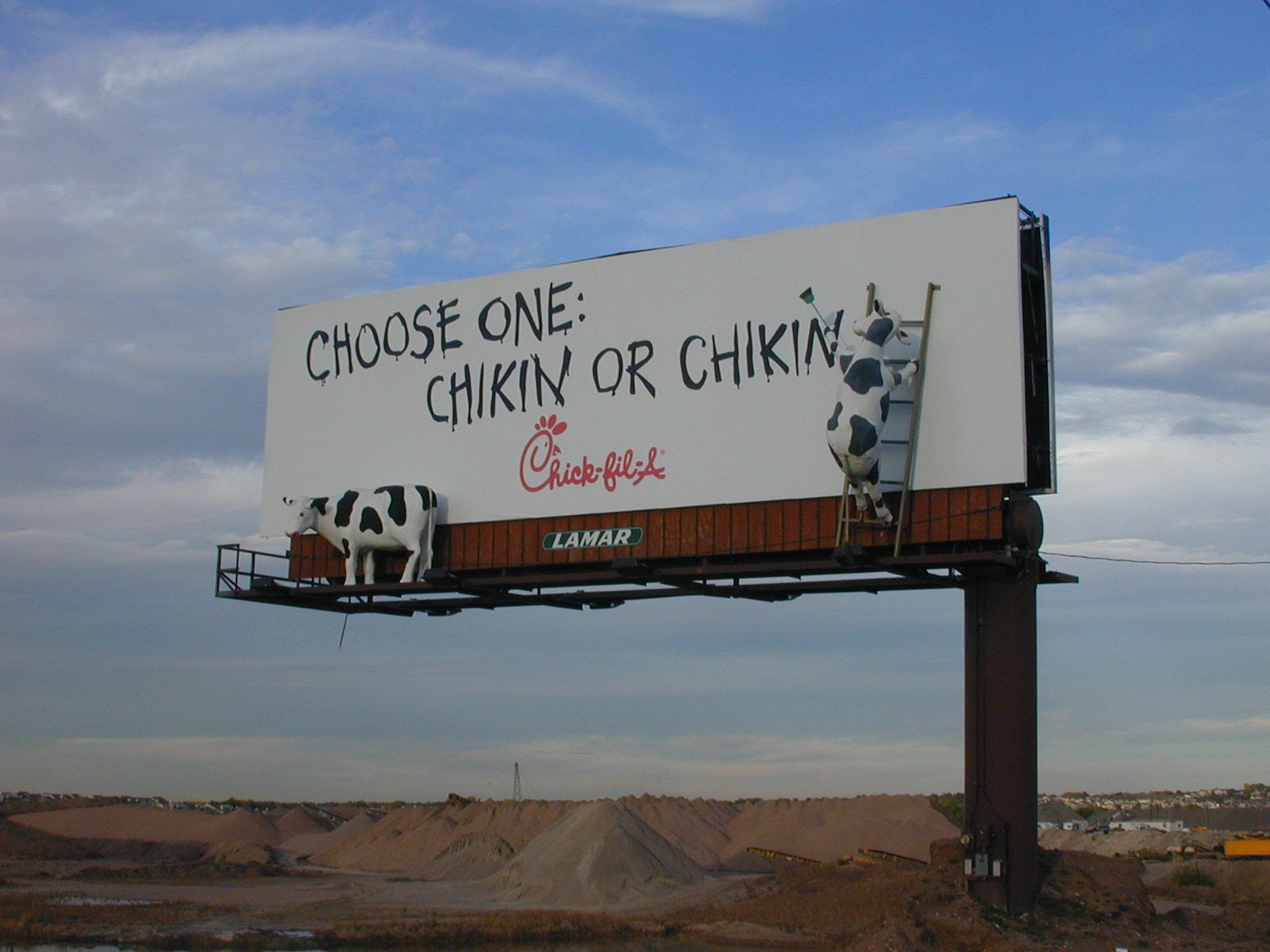 SPECIAL Chic-fil-a Cows Billboard Paper Model - Etsy