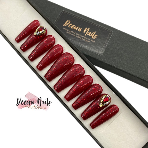 Press on Stiletto Nails - Etsy