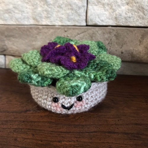 African Violet Crochet Pattern in PDF | Etsy