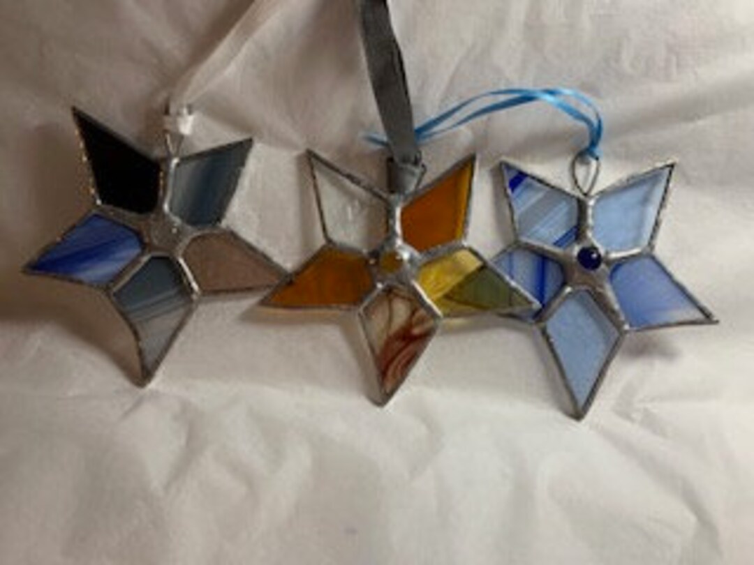 Stained Glass Star Decoration - Etsy