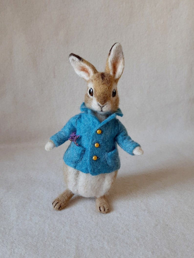 Peter Rabbit. Hare Easter. Rabbit Made of Wool Felted Animal - Etsy