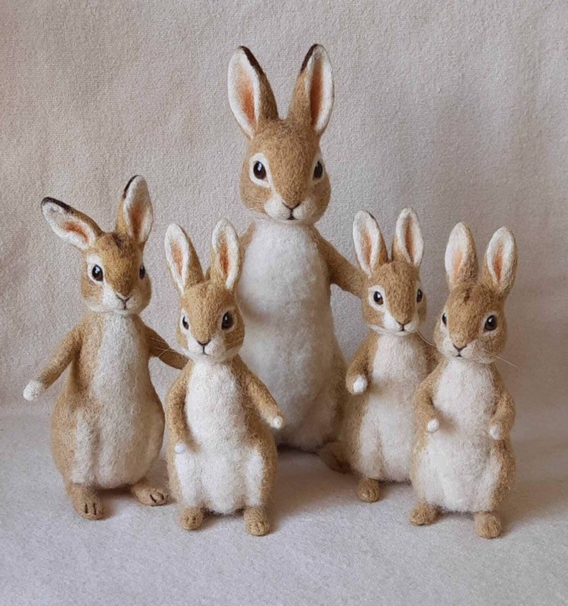 Family of rabbits. Mom a rabbit daughters and a son Peter | Etsy