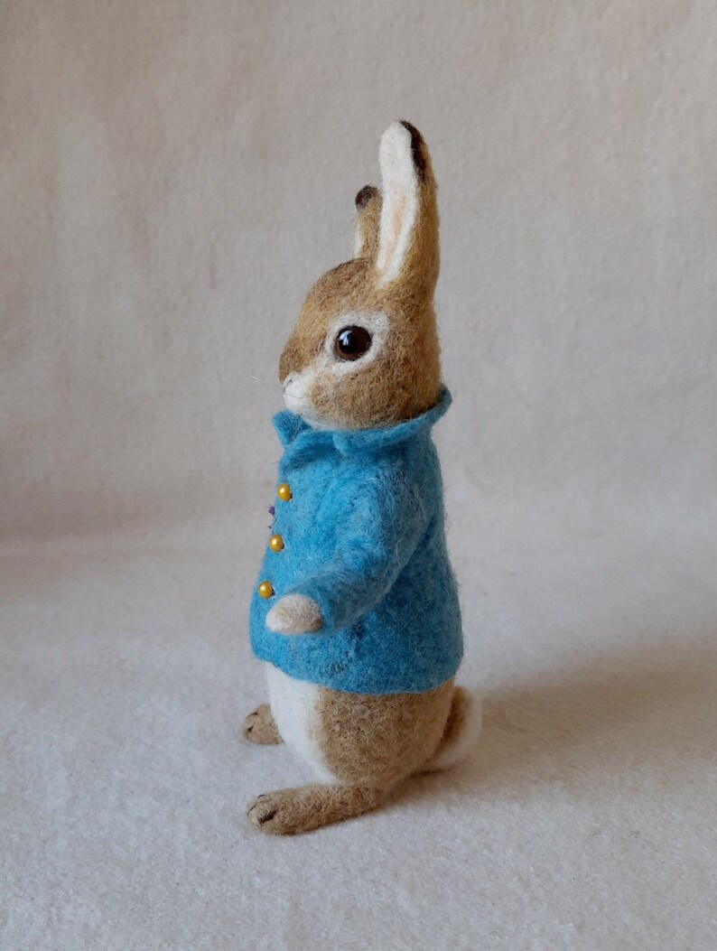 Peter Rabbit. Hare Easter. Rabbit Made of Wool Felted Animal - Etsy