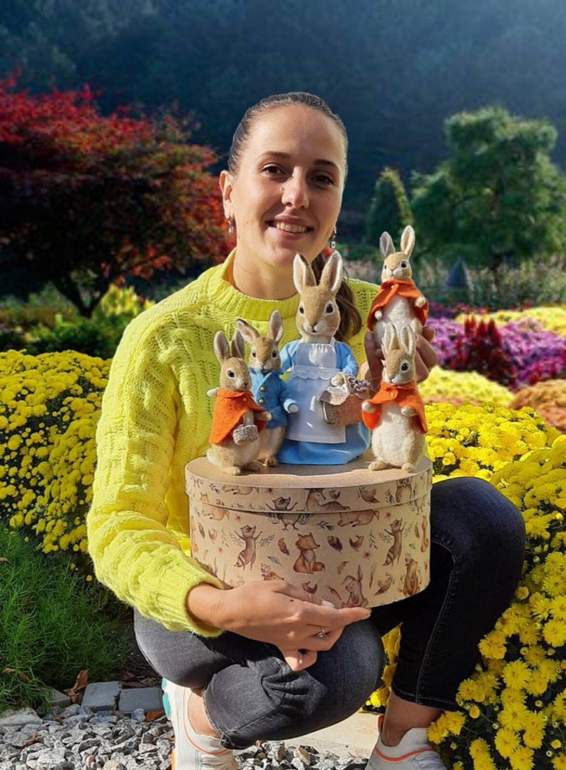 Family of Rabbits. Peter Rabbits Family .mom a Rabbit - Etsy