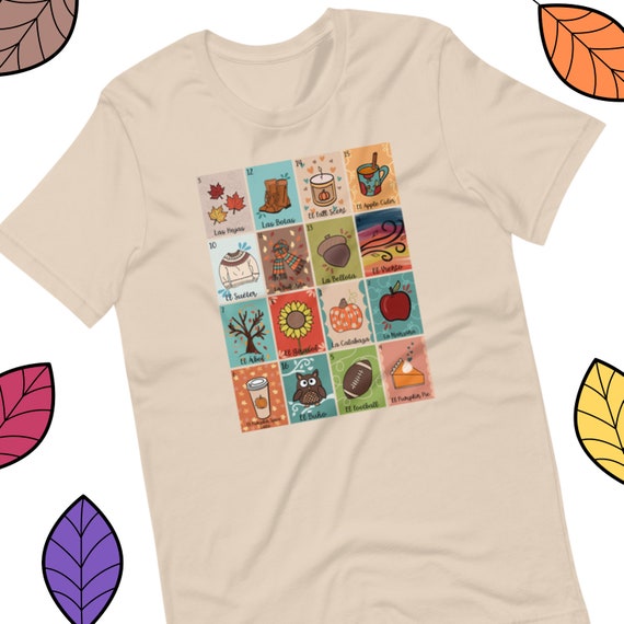 Fall Loteria Shirt Teacher Shirt Loteria Cards Bilingual | Etsy