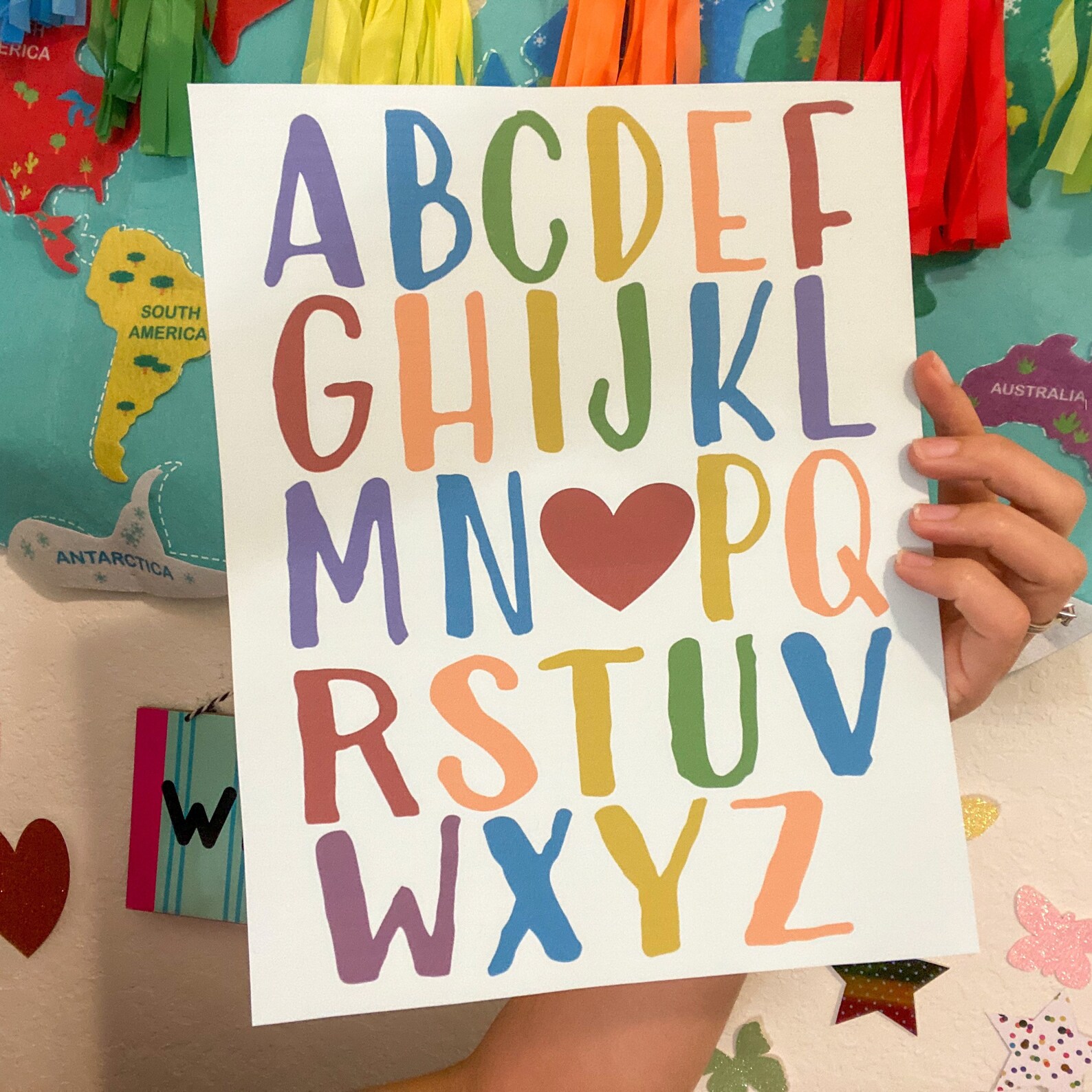 Alphabet Print Printable Alphabet | Etsy