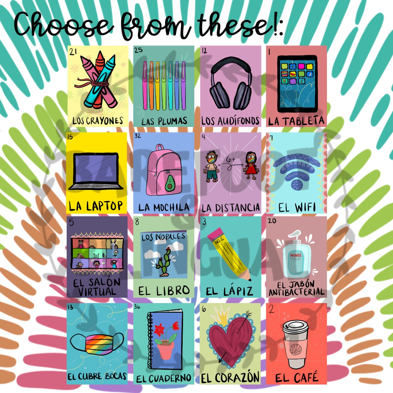 Teacher Shirt Loteria Cards Bilingual distance Learning | Etsy