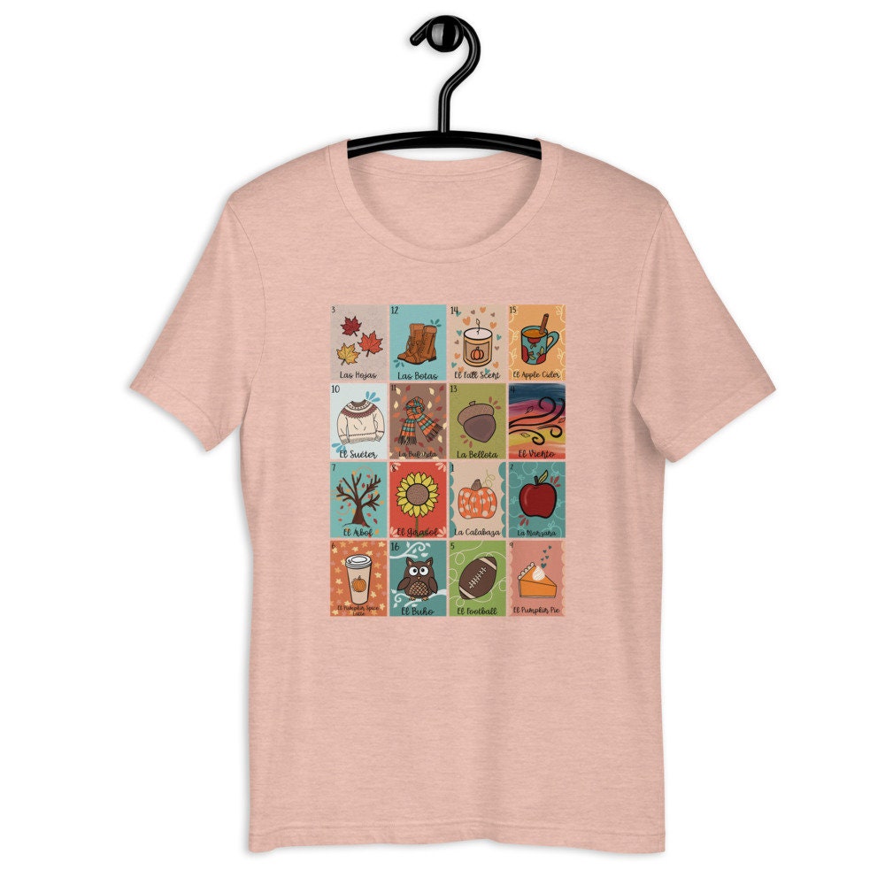 Fall Loteria Shirt Teacher Shirt Loteria Cards Bilingual | Etsy