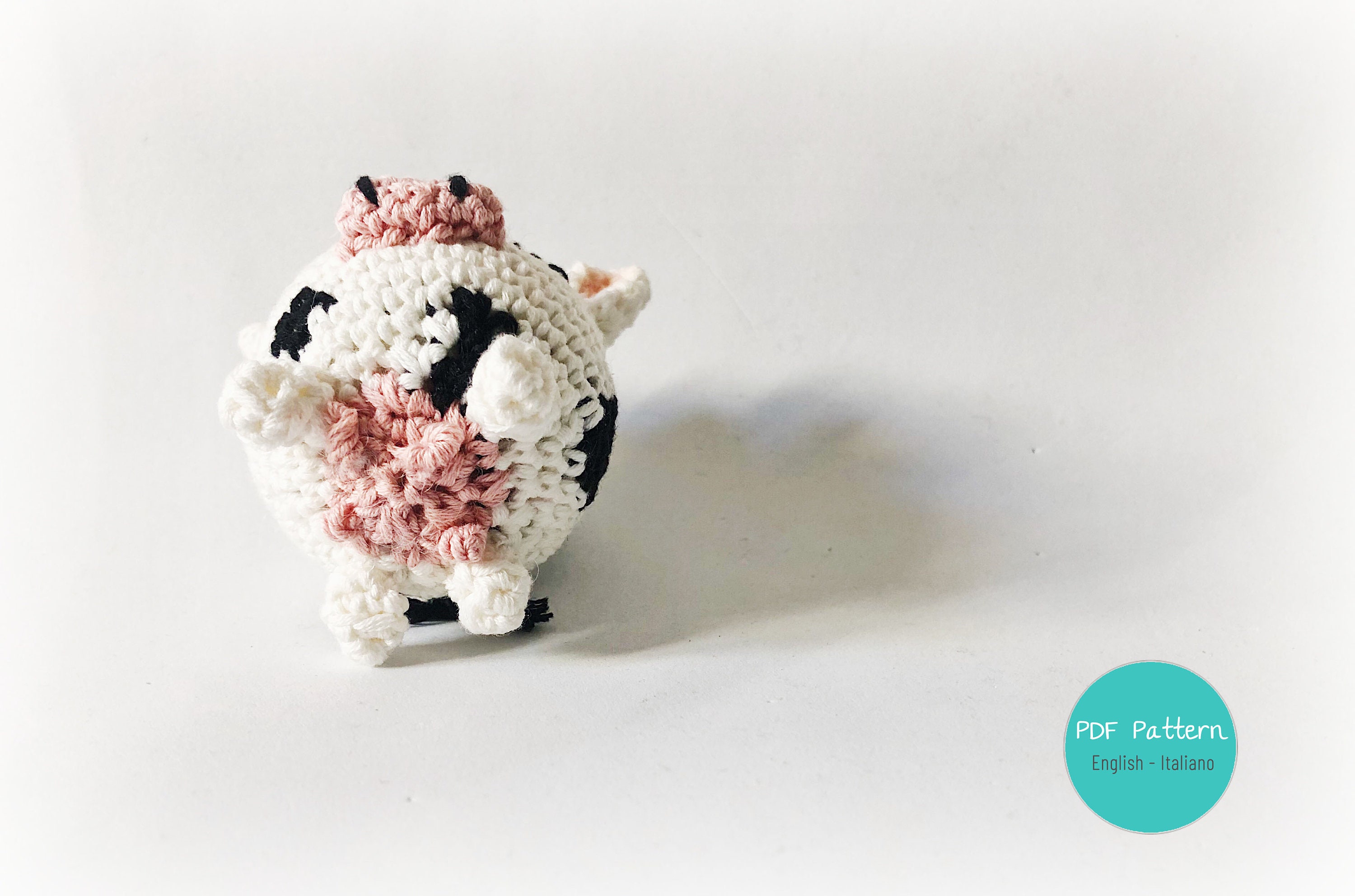 Gina the Mini Cow | Crochet PDF Pattern | Amigurumi Cow | Crochet Cow ...