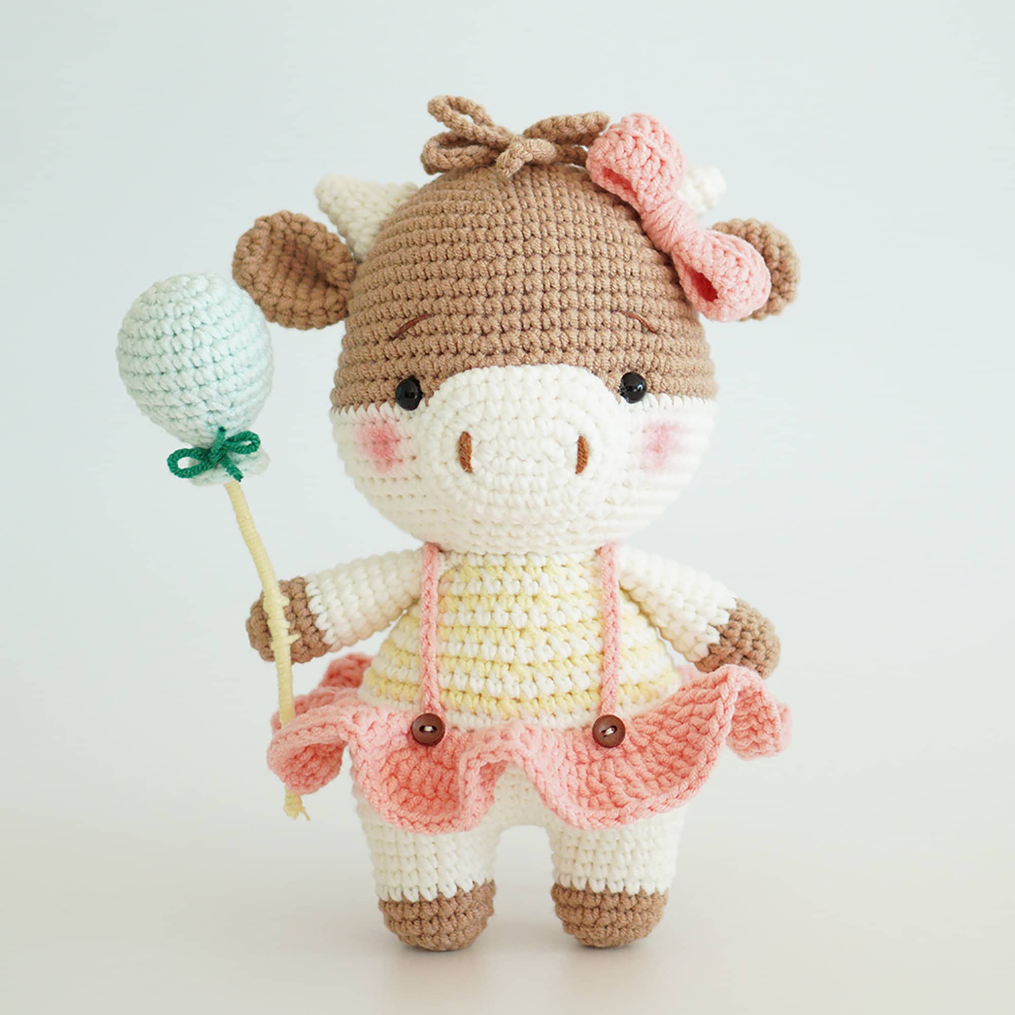 Happy Cow Pink Crochet Pattern/ Amigurumi Pattern - Etsy