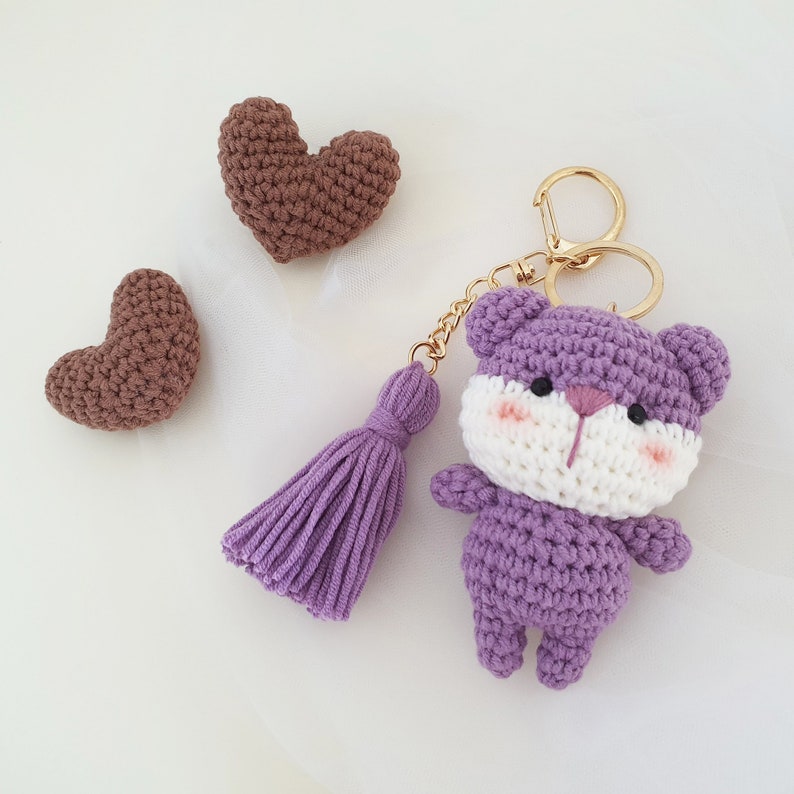 Bear Key Ring Crochet/ Amigurumi Pattern (ENG) - Etsy