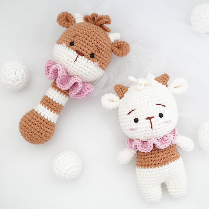 Cow Rattle Set Crochet Pattern / Amigurumi Pattern | Etsy