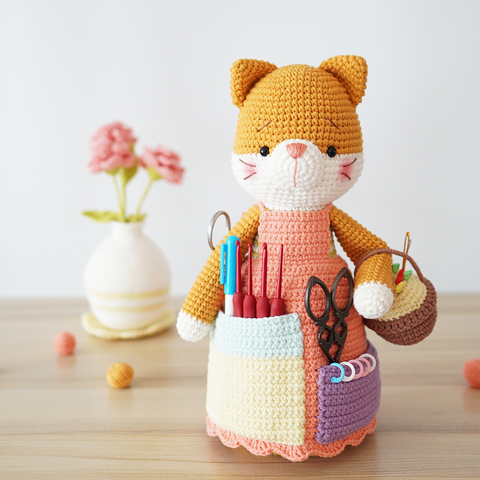 Knitting Cat Crochet Pattern/ Amigurumi Pattern - Etsy