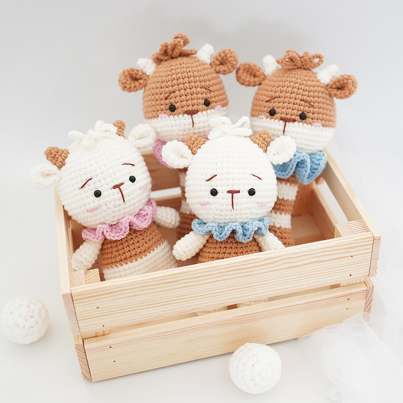 Cow Rattle Set Crochet Pattern / Amigurumi Pattern | Etsy