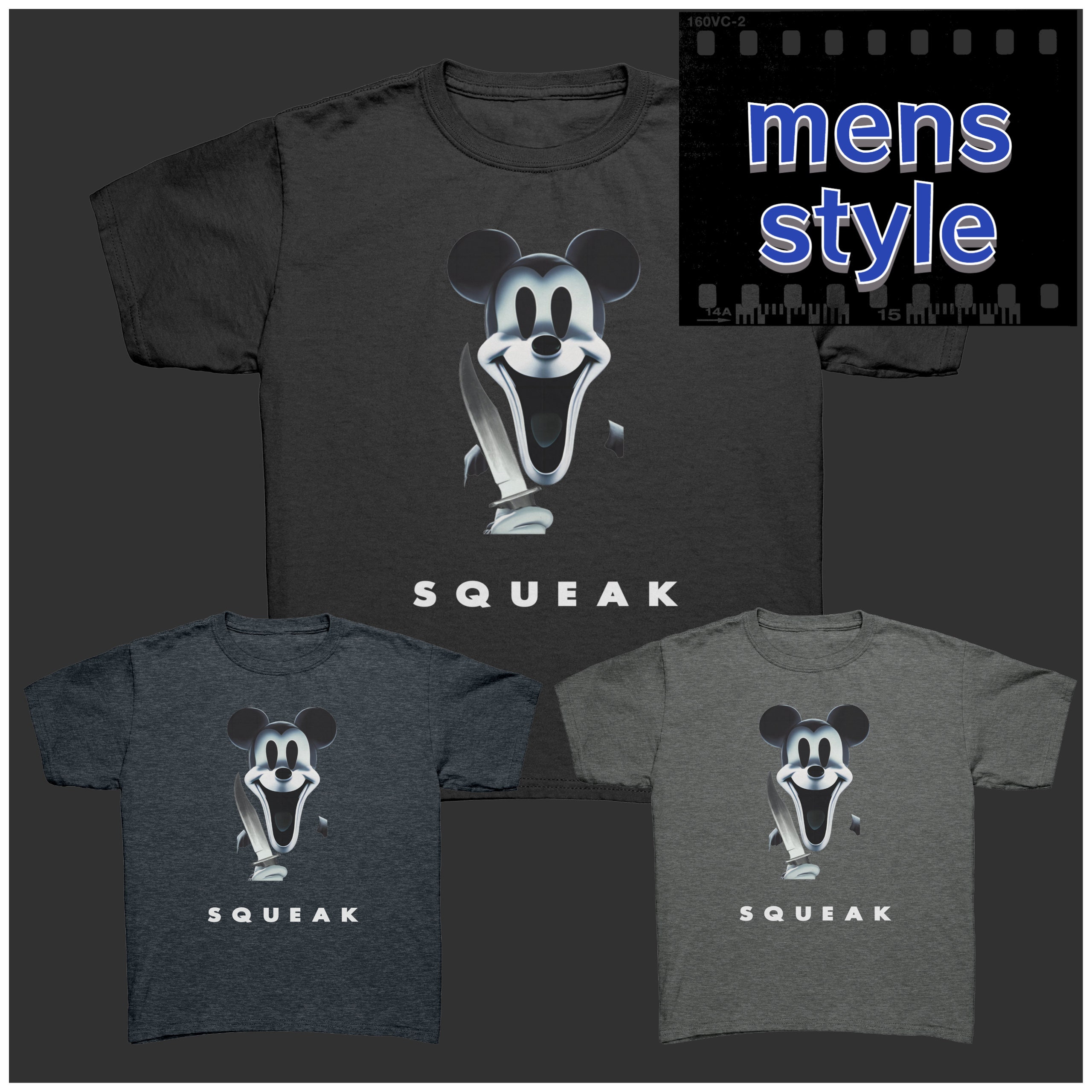 Mens Scream Shirt Ghostface Mickey Mouse Tee Disney Horror T-shirt ...