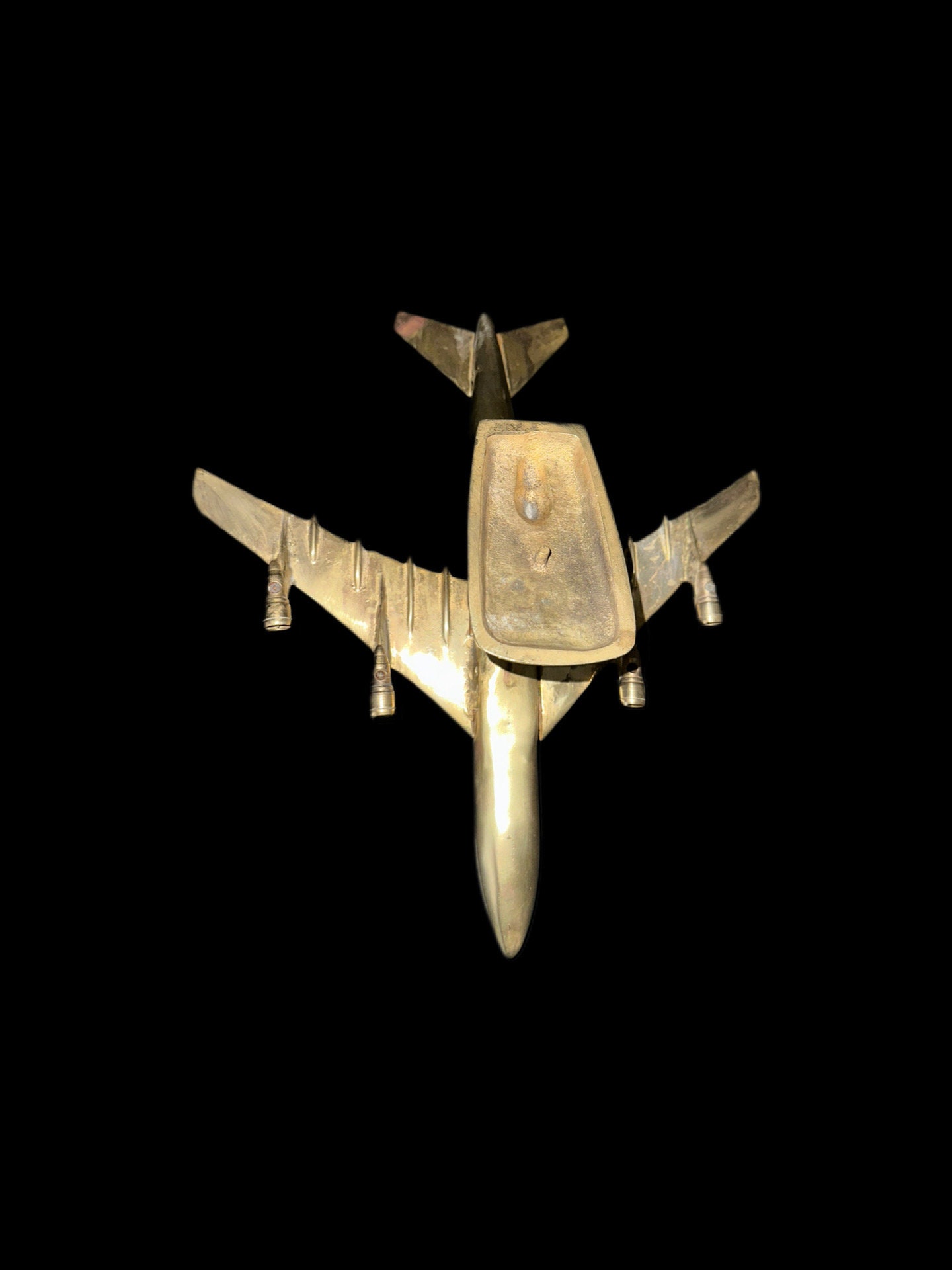 Polished Brass Model Boeing 747 Jet Airplane W/four Motors - Etsy