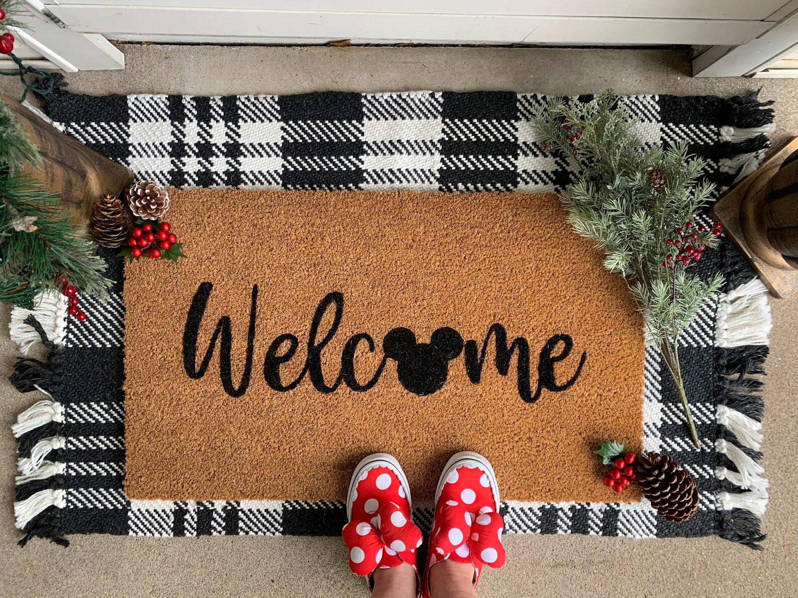 Mickey Welcome Mat Disney Welcome Mat Disney Lover Doormat - Etsy