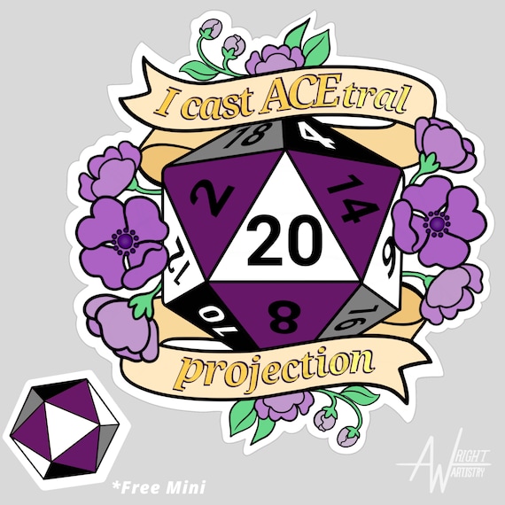 Paper Stickers, Labels & Tags Stickers Celebrate Pride ACE PRIDE Proud ...