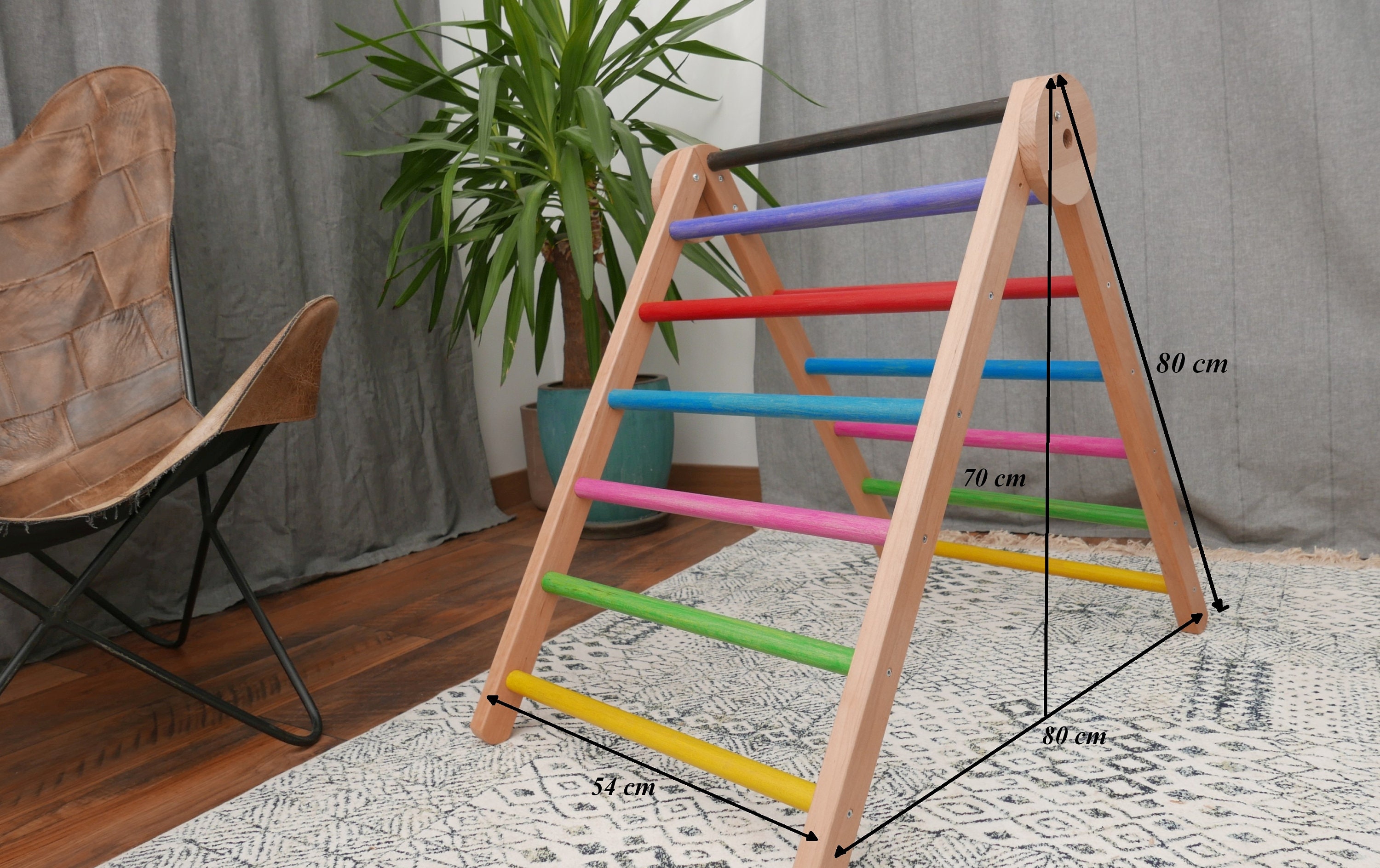 Pastel Rainbow Colors Foldable Climbing Triangle Montessori - Etsy