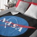 Nasa Blanket, Space Logo Bed Throw, Nasa Bedroom, NASA Loungewear Large ...