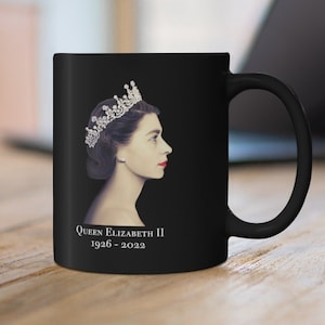 Queen Elizabeth II Mug, Queen Elizabeth Coffee Mug, Queen Elizabeth ...