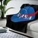 Nasa Blanket, Space Logo Bed Throw, Nasa Bedroom, NASA Loungewear Large ...