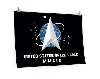 Space Force Posters United States Space Force Logo Home | Etsy