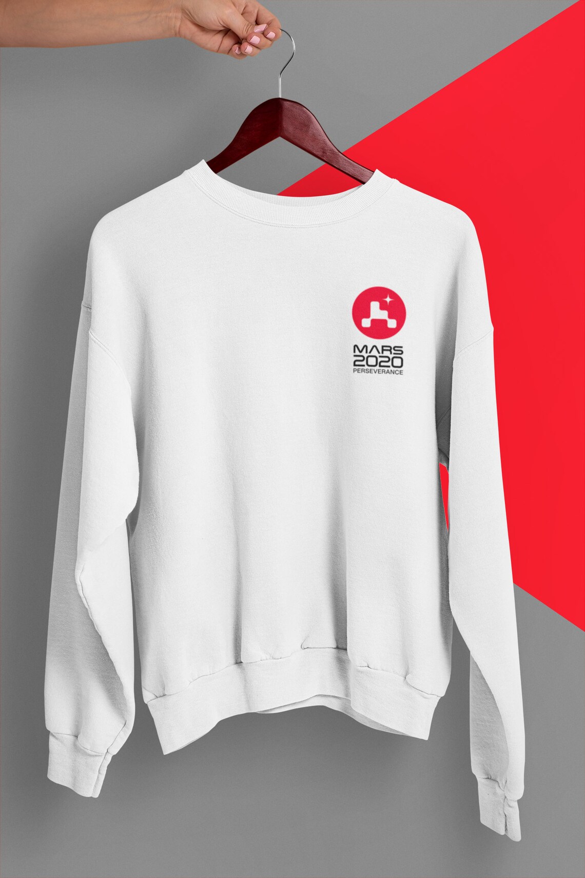 Mars 2020 Shirt NASA Perseverance Logo Chest Sweatshirt - Etsy