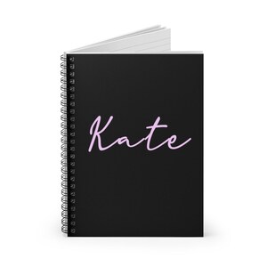 Custom Notebook, Back to School Personalized Name Ruled Line Writing ...