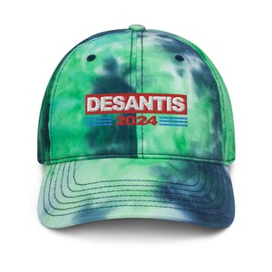 Desantis 2024 Hat Ron Desantis Tie Dye Embroidered Cap - Etsy