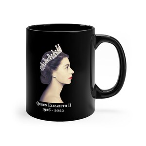 Queen Elizabeth II Mug, Queen Elizabeth Coffee Mug, Queen Elizabeth ...