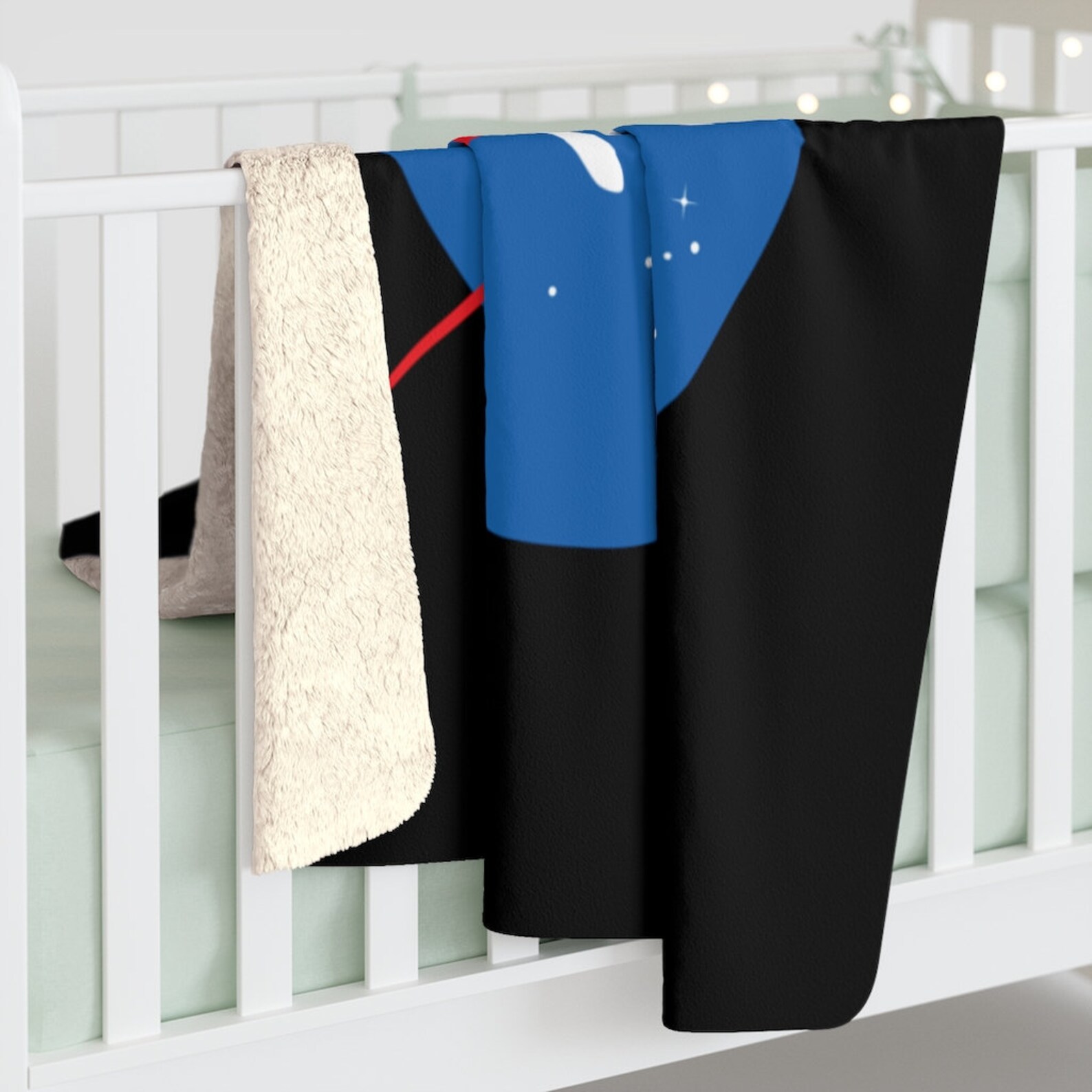 Nasa Blanket Space Logo Bed Throw Nasa Bedroom NASA - Etsy