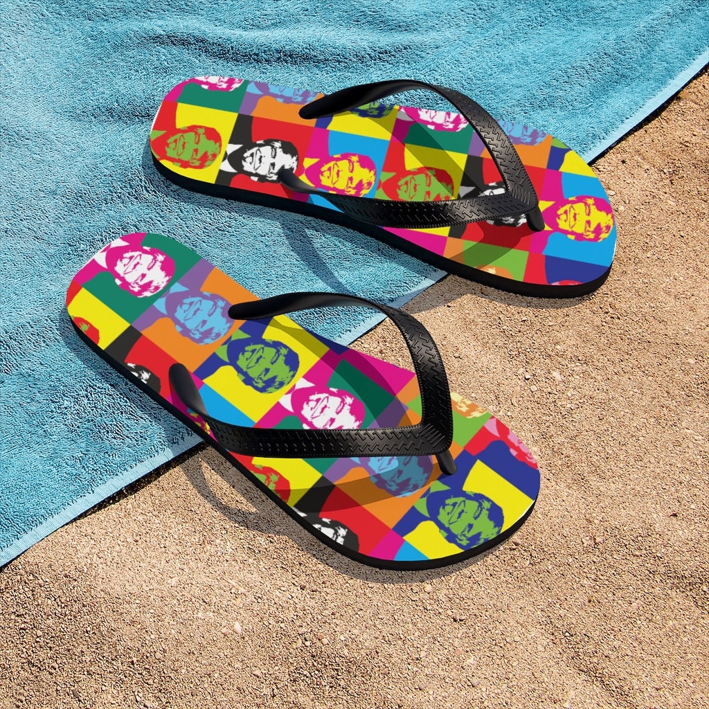 Donald Trump Pop Art Beach Novelty Flip Flops - Etsy