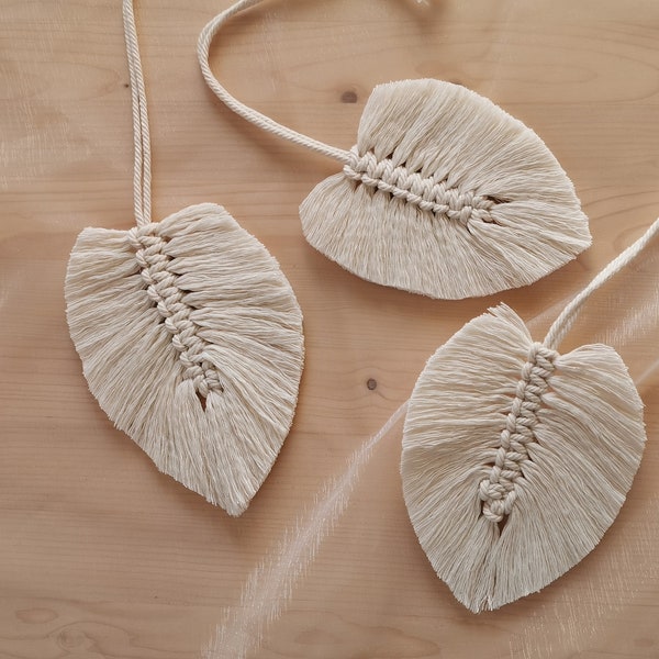 Macrame Leaves - Etsy