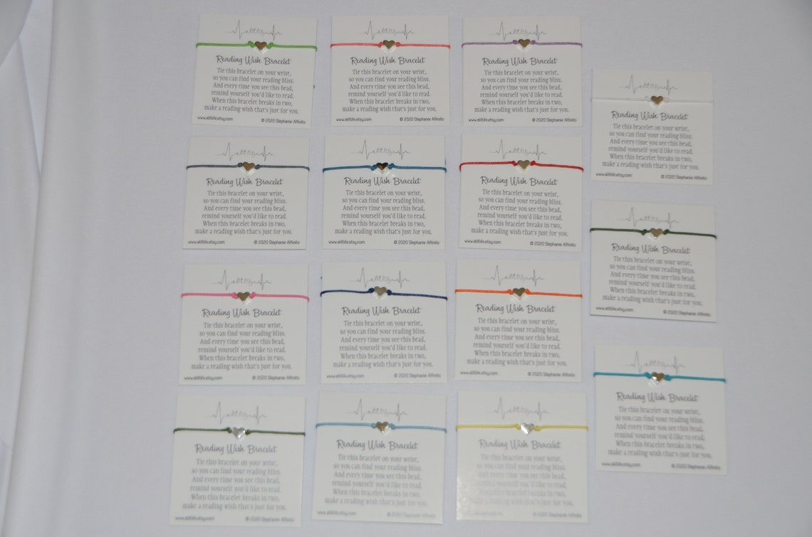 Reading Wish Bracelets™ - Reminder to Read - Reading Tripwire - Reading ...