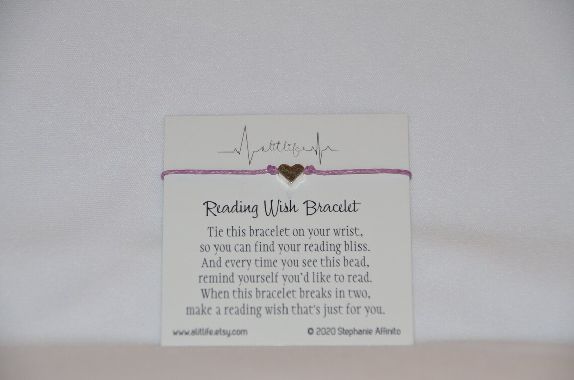 Reading Wish Bracelets™ - Reminder to Read - Reading Tripwire - Reading ...