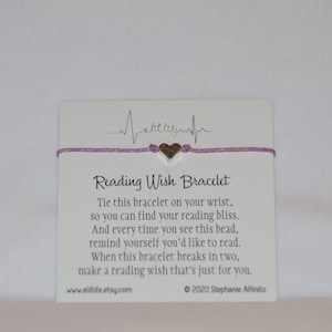 Reading Wish Bracelets™ - Reminder to Read - Reading Tripwire - Reading ...