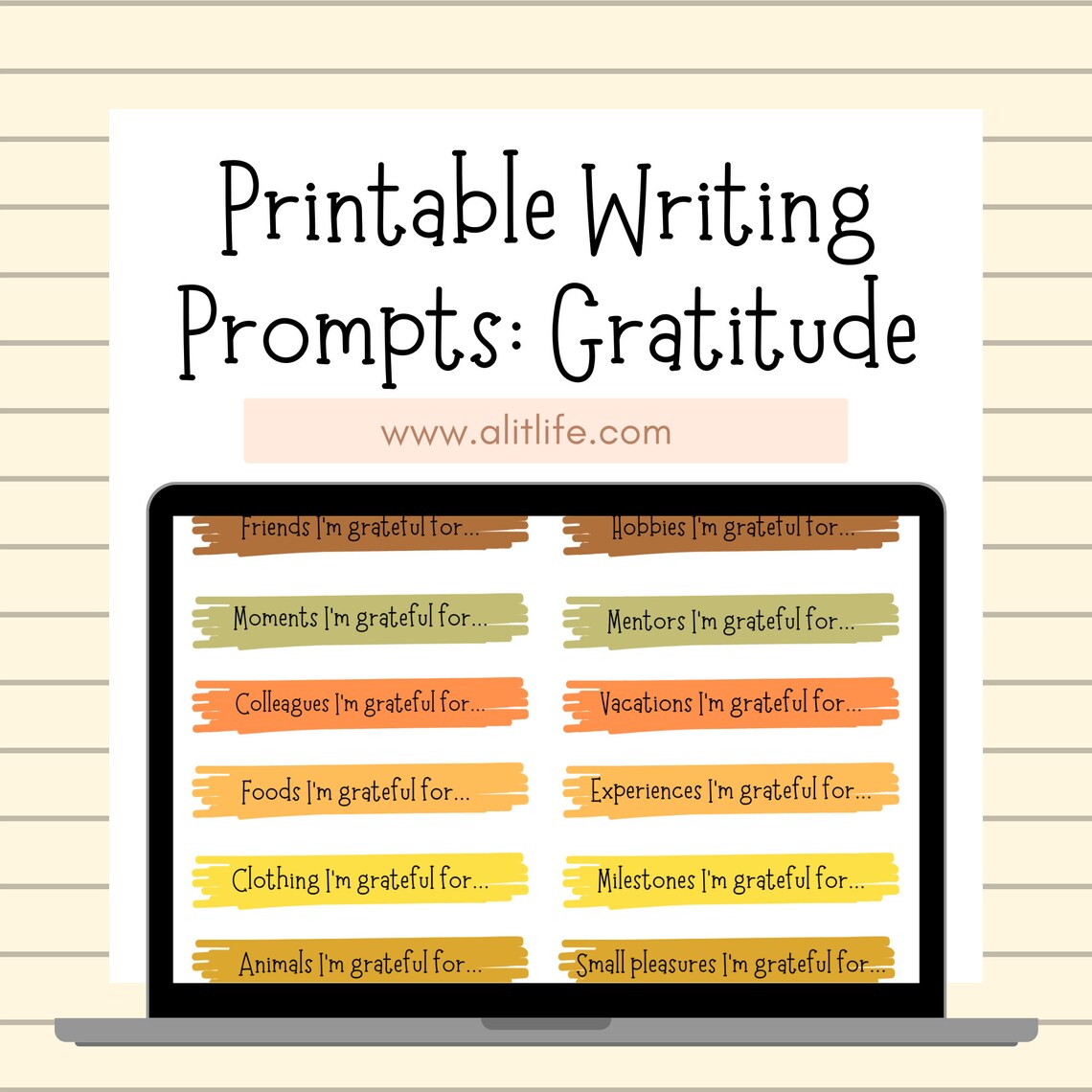 Printable Sticker Notebook Prompts - Printable Sticker Journal Prompts ...