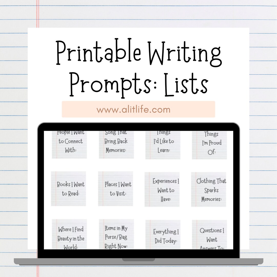 Printable Sticker Notebook Prompts - Printable Sticker Journal Prompts ...
