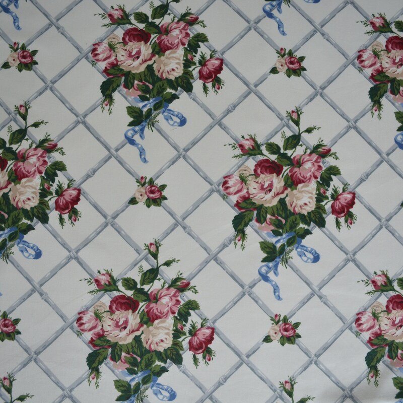 Waverly Rose Fabric - Etsy