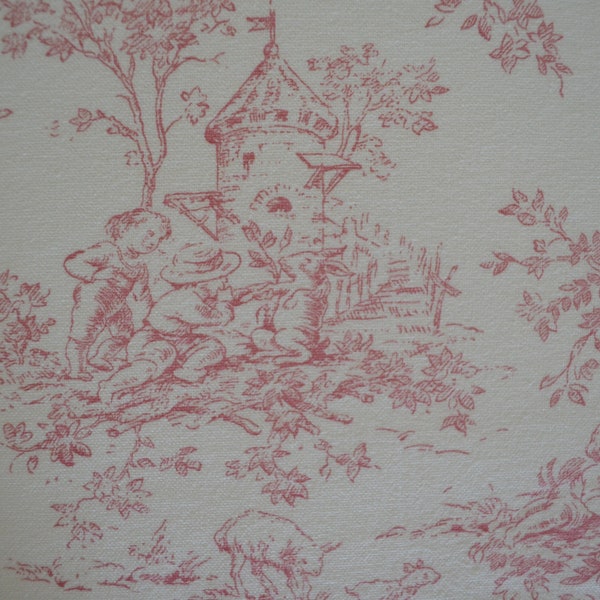 Pink Toile Curtains - Etsy